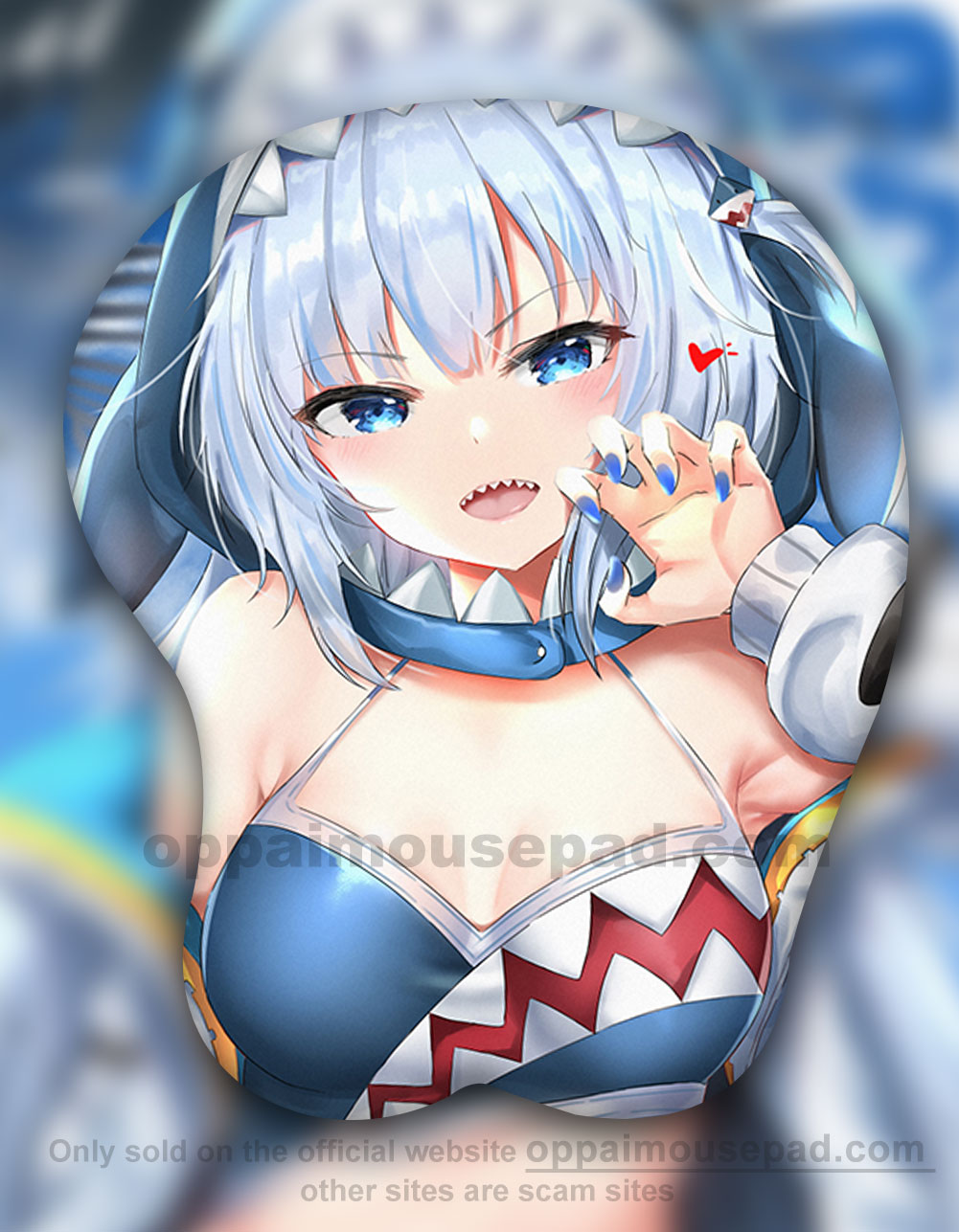 가우르 구라 3D 가슴 마우스패드 | 버추얼 유튜버 - Oppai Mousepad